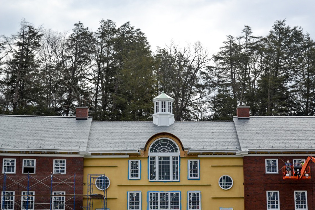 Slate Roof, Sheet Metal Trim, & Zinc Gutters & Leaders for New ...